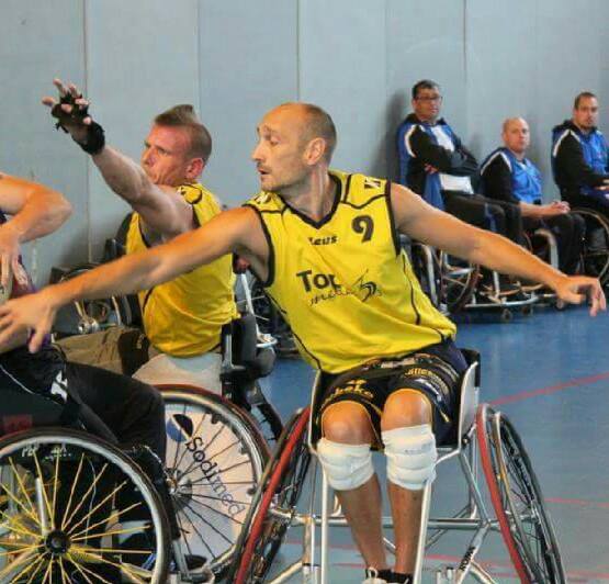 Basket en chaise - David Offerman - Ligue Handisport Francophone